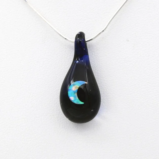Glass opal pendant store